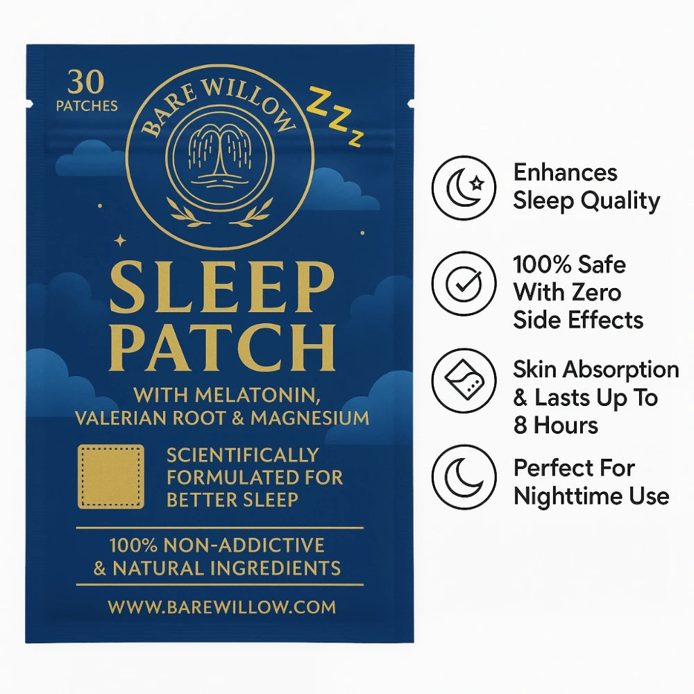 Deep Sleep Patches - Melatonin, Valerian Root & Magnesium – Bare Willow